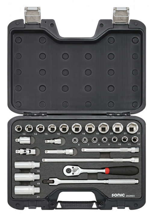 MCS Socket Set 3/8", 28-PCS - Sonic Tools