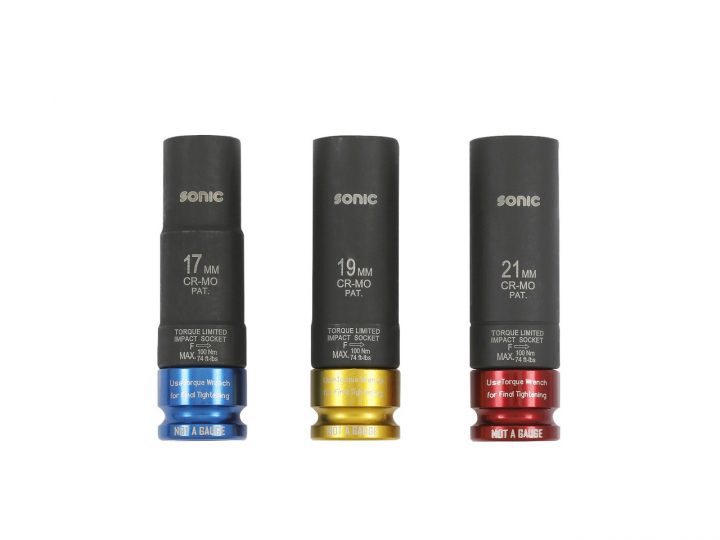 Torque impact socket set 1/2" , 3 pcs. - Sonic Tools