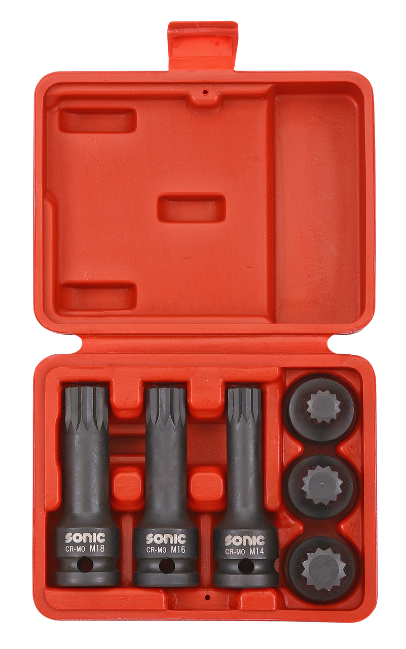 Impact Bit socket set 1/2", 6 pcs. - Sonic Tools