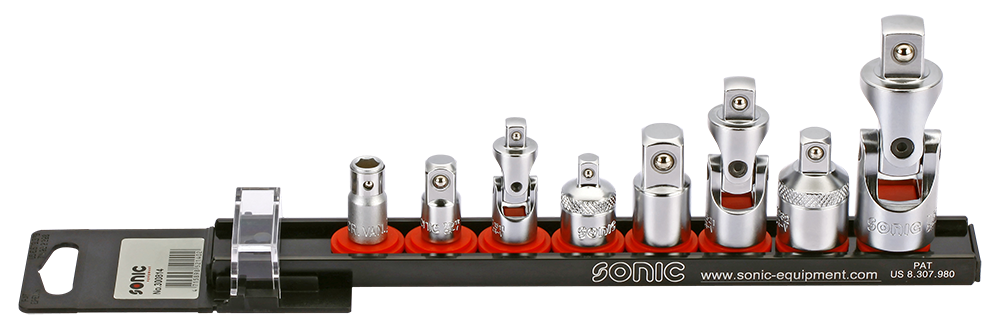 Adaptor and Universal joint 8 pcs. - Sonic Tools