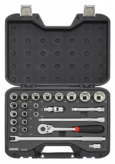 MCS Metric Socket & Bit Socket Set 3/8", 76-PCS - Sonic Tools