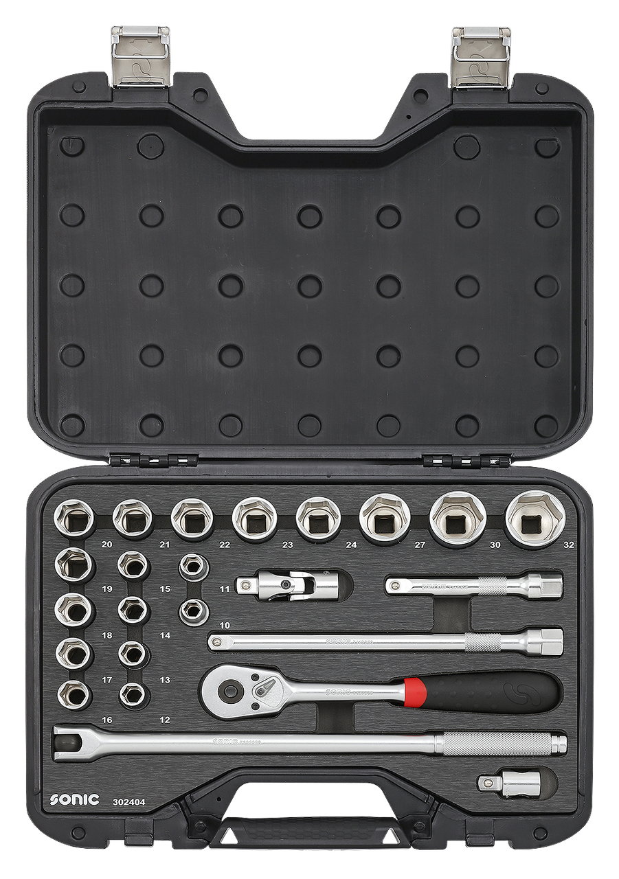 MCS Metric Socket & Bit Socket Set 3/8", 76-PCS - Sonic Tools
