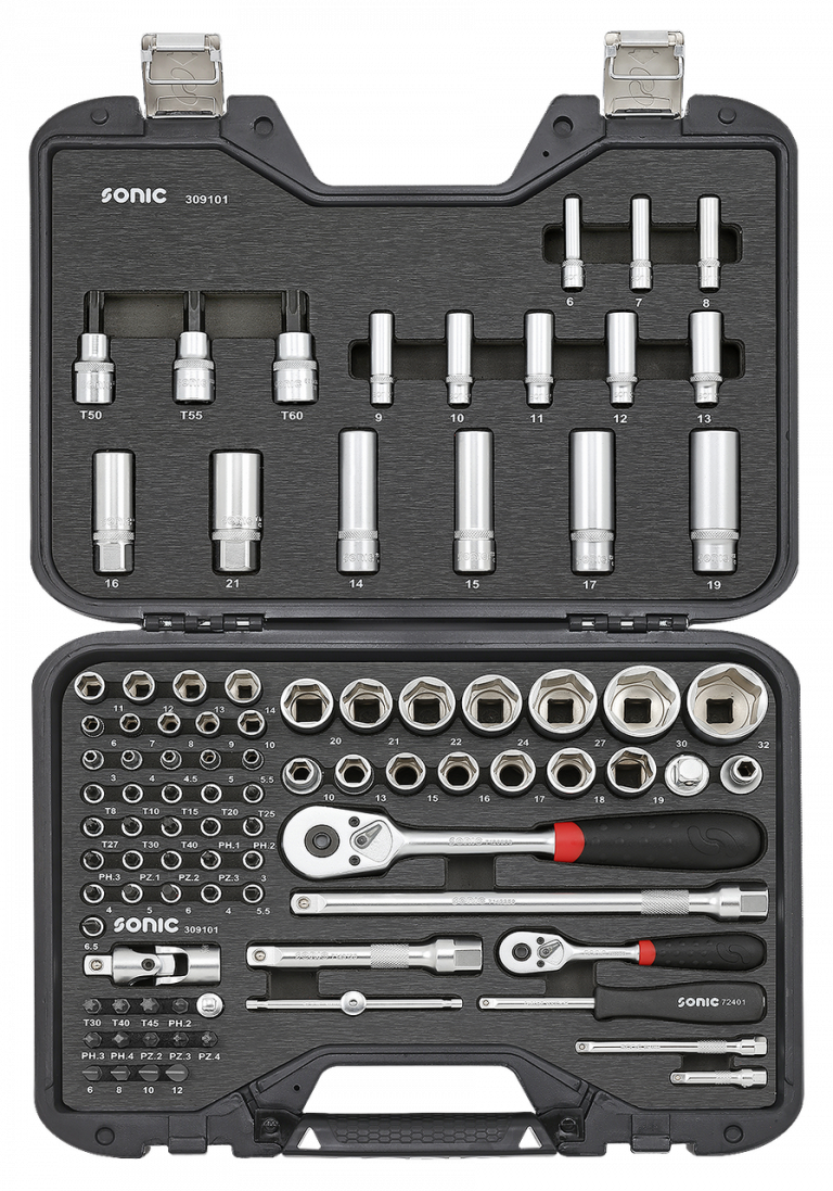 MCS Metric Combination Set 1/4" 3/8" 1/2", 99-PCS - Sonic Tools
