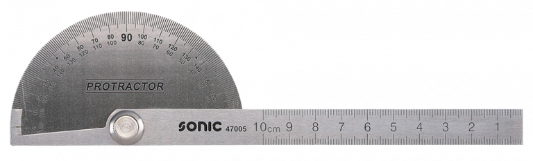 Stainless steel protractor - Sonic Tools