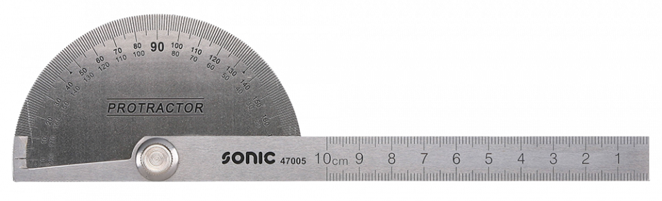 Stainless steel protractor - Sonic Tools