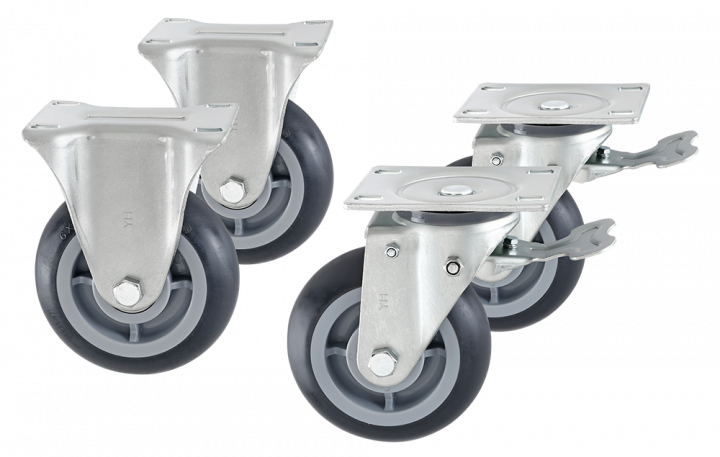 Swivel caster for service cart - Sonic Tools