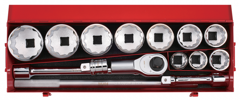 Socket set 1", 12 pt. 15-pcs - Sonic Tools