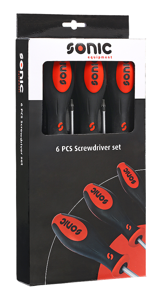 6 pcs. screwdriver set TX in color box - Sonic Tools