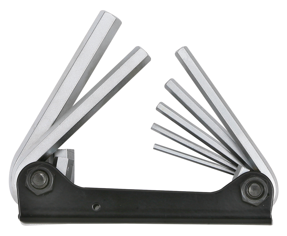 Hex key wrench set (folding) 7-pcs. - Sonic Tools