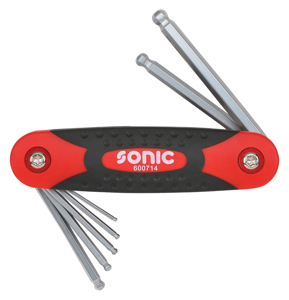 Hex ball key set (folding) 7-pcs - Sonic Tools