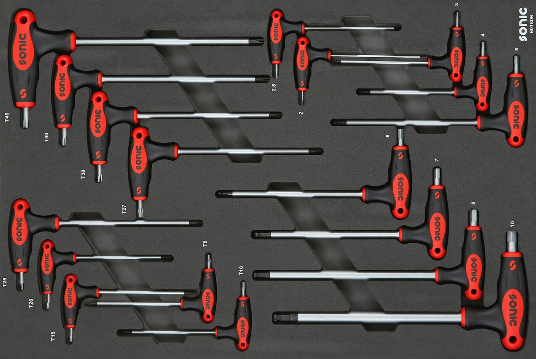 Hex Ball Grip Key Set, 18-PCS - MEDIUM SFS - Sonic Tools