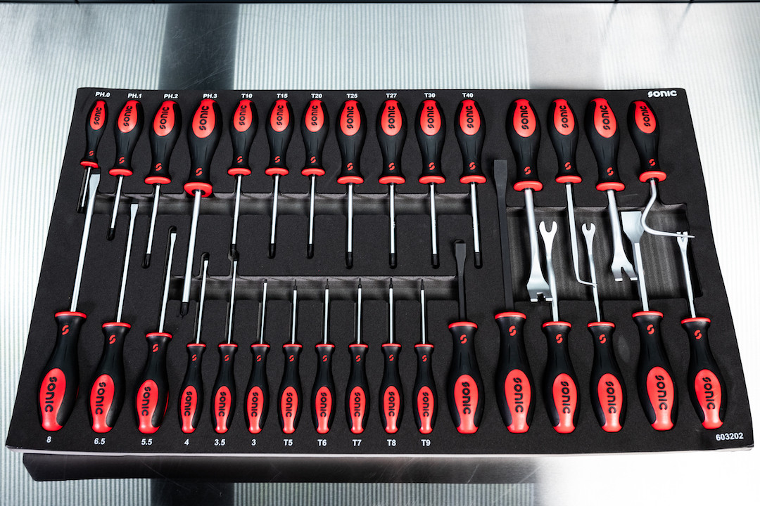 Screwdriver & Pry Set, 32-PCS - LARGE SFS - Sonic Tools