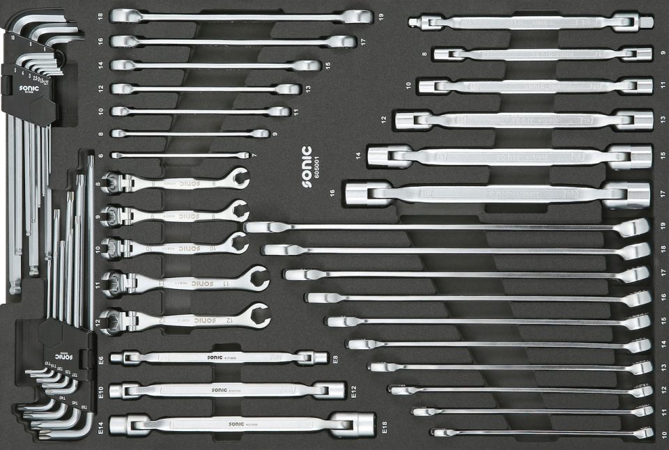 Metric Wrench Set, 50-PCS - MEDIUM SFS - Sonic Tools