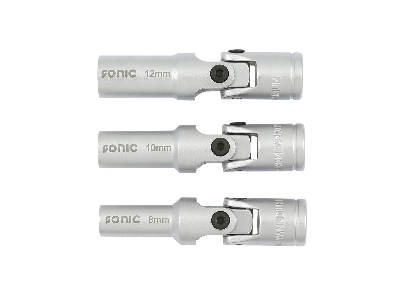 Glow plug socket set 3/8", 3 pcs. - Sonic Tools