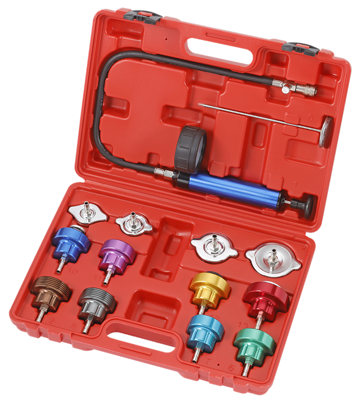 Radiator pressure test set 14-PC - Sonic Tools