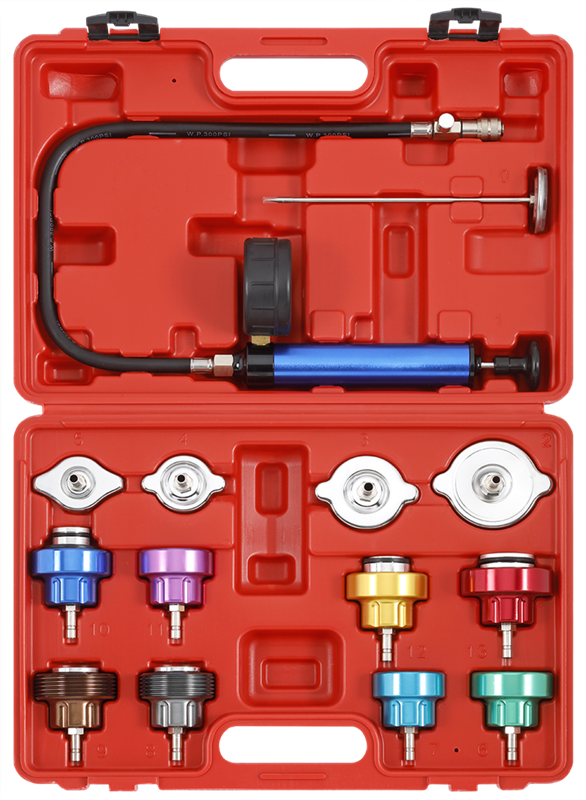 Radiator pressure test set 14-PC - Sonic Tools