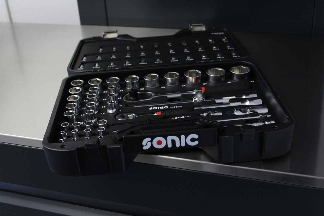 MCS Metric Combination Set 1/4'' 1/2'', 76-PCS - Sonic Tools