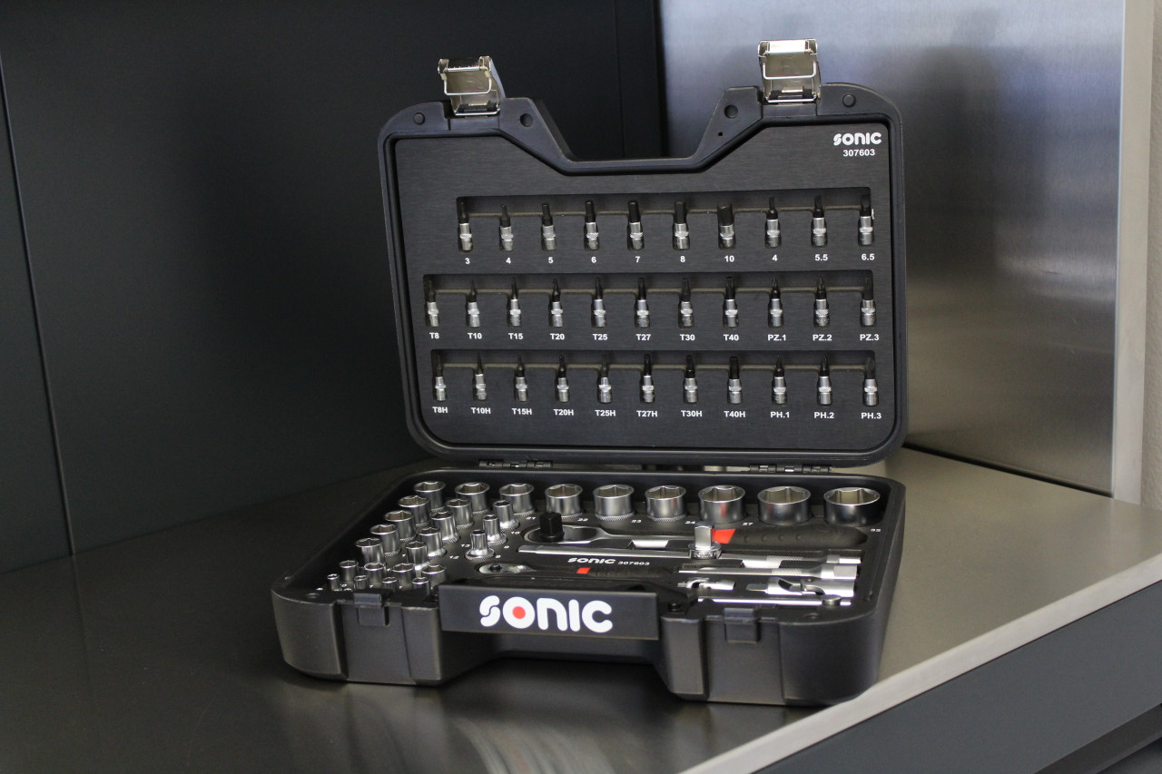 MCS Metric Combination Set 1/4'' 1/2'', 76-PCS - Sonic Tools