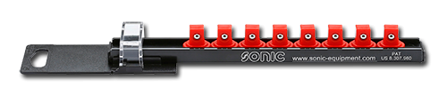 3/8`` Socket rail with 8 clips - Sonic Tools