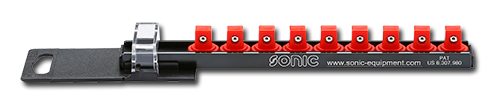 3/8`` Socket rail with 9 clips - Sonic Tools