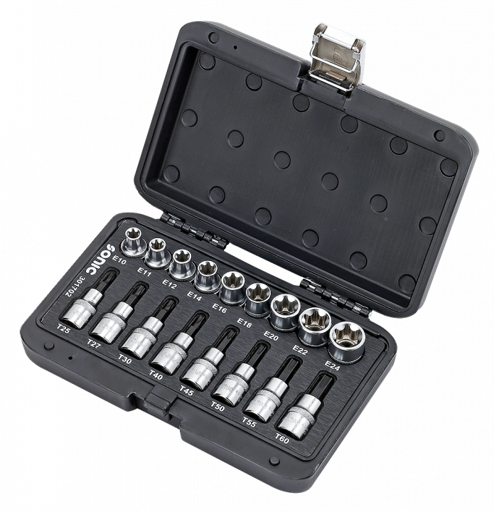 MCS Socket and Bit Socket Set 3/8", 53-PCS SAE - Sonic Tools