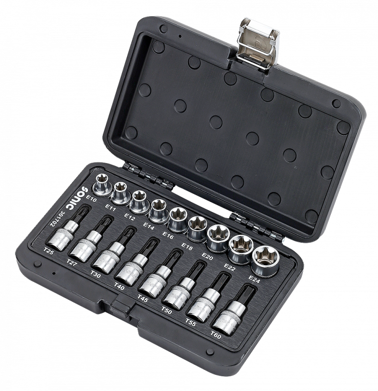 MCS Socket and Bit Socket Set 3/8", 53-PCS SAE - Sonic Tools