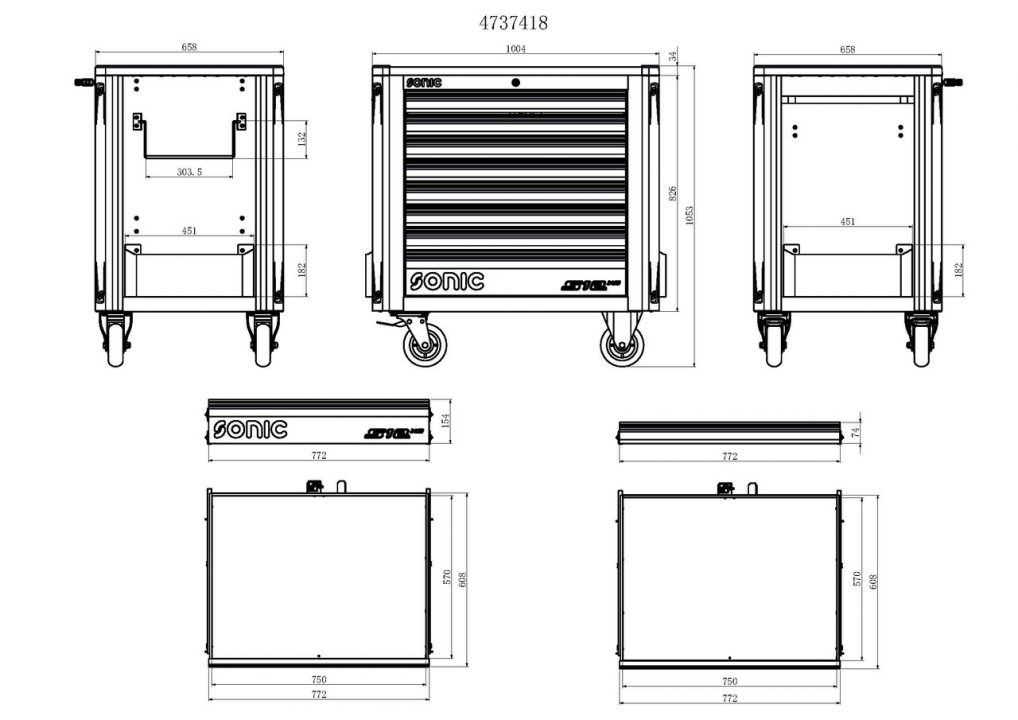 NEXT S12 XD, 8 Drawers - Sonic Tools