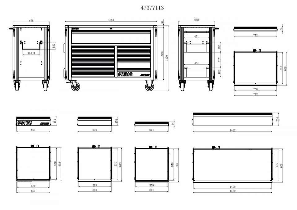 NEXT S15 Toolbox, 13 Drawers - Sonic Tools